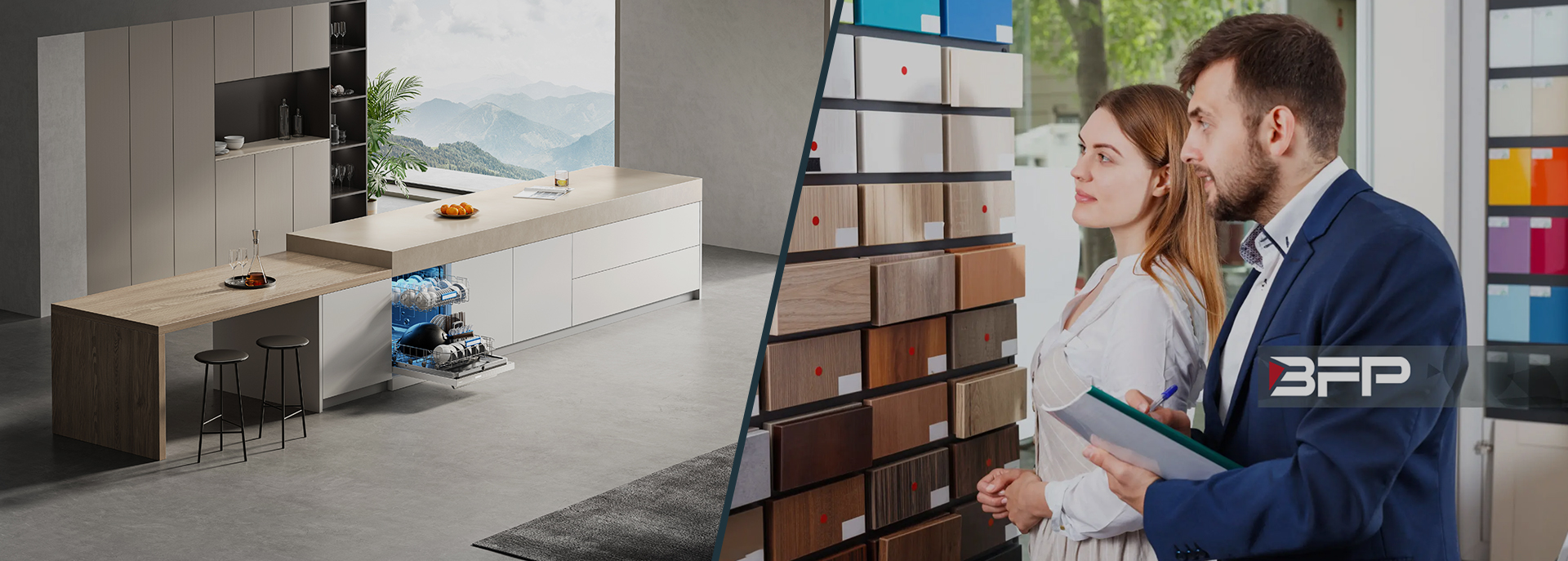 자재 마감 선택 - BFP 캐비닛